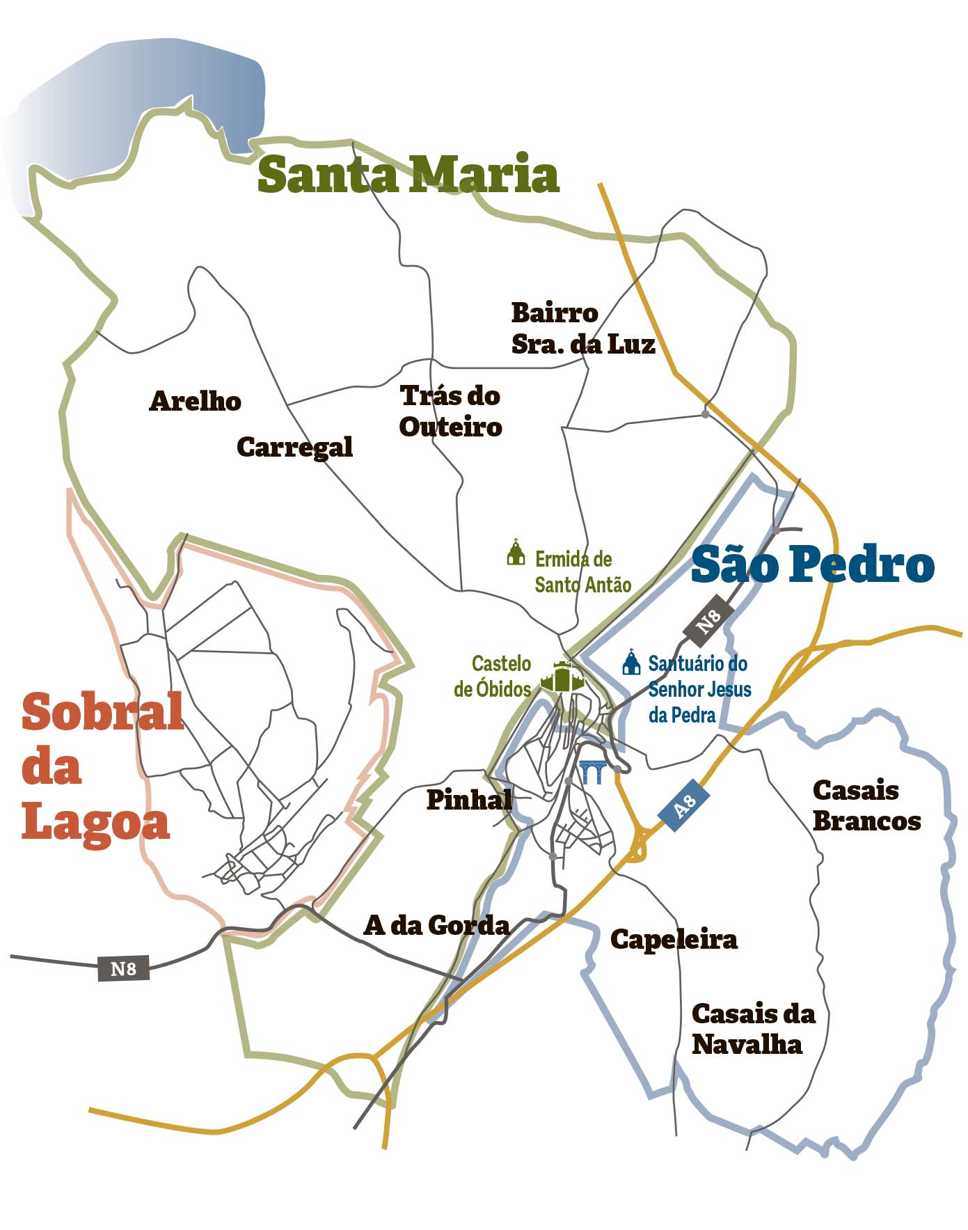 Uma freguesia que junta um castelo, a Lagoa e campos de cultivo ...